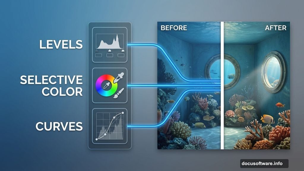 Photoshop Aquarium Effect: Transform Rooms Underwater